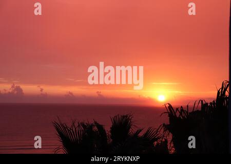 nice susnet landscape on sea Stock Photo - Alamy