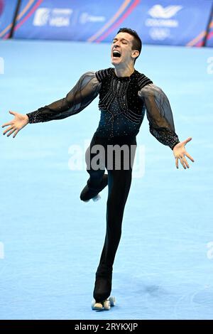 Kilian GOMIS (ESP), during Senior Men, Long Program, at the Artistic Skating World Championships ...