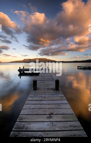 Sunset, Rotorua, NZ Stock Photo - Alamy