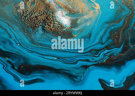 Abstract fluid art with grid pattern and dripping liquid effect in ...