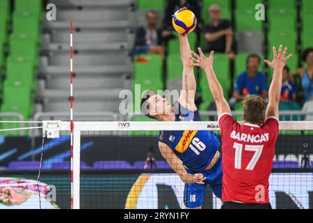 Yuri Romano (Italy), Ryley Barnes (Canada). Volleyball World ...