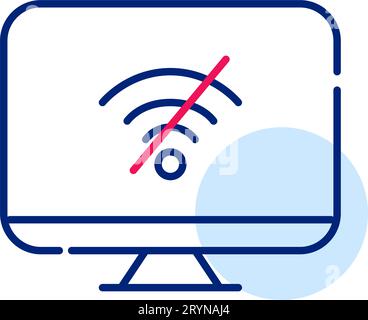 Wifi icon on a smartphone. Pixel perfect, editable stroke art Stock ...
