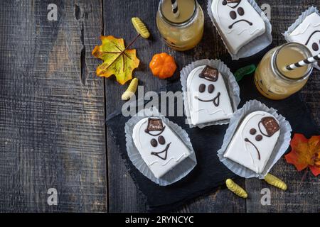 Funny chocolate cookie on table Stock Photo - Alamy