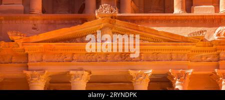 Petra, Jordan Siq, Treasury, banner, close-up Stock Photo - Alamy