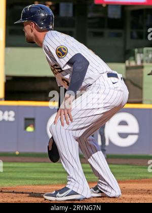 Milwaukee Brewers' Brice Turang during a baseball game against the San ...