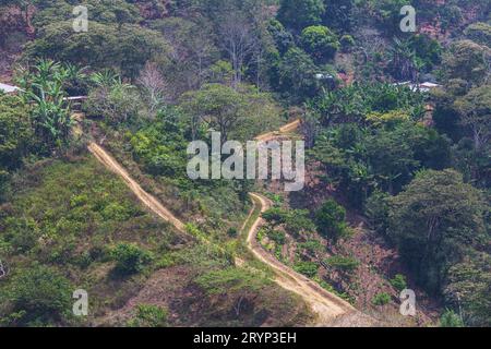 Rural road in the Honduras Stock Photo - Alamy