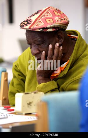 Eventual winner, Ron Suki King competing in the Scottish Open Draughts ...