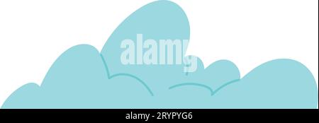 Steam cloud puffs of different shapes and sizes. Isolated abstract ...