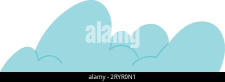 Steam cloud puffs of different shapes and sizes. Isolated abstract ...