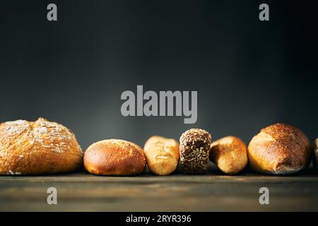 Different types of bread close up Stock Photo - Alamy