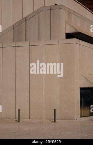 Sydney Opera House, details of the monumental cast concrete and granite ...
