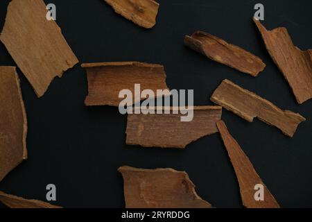 Cinnamon sticks in the shape of a circle on a white background Stock ...