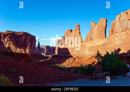 Picturesque red-brown sandstone Stock Photo - Alamy