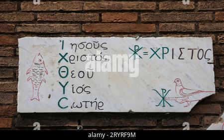 Christ monogram XP or Chi Rho monogram, ancient symbol for Christ ...