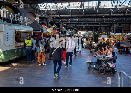 Canopy Market Granary Square Kings Cross London. In a restored historic ...