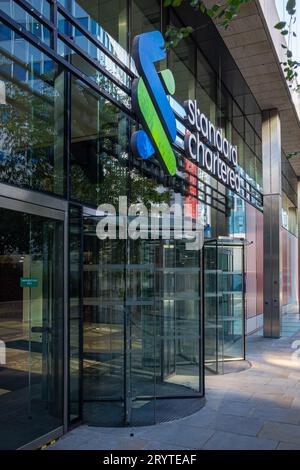 Headquarters of the Standard Chartered Bank in London, England, United ...