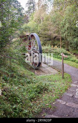 A breastshot waterwheel powered water pump Cragside. Electrifying the ...