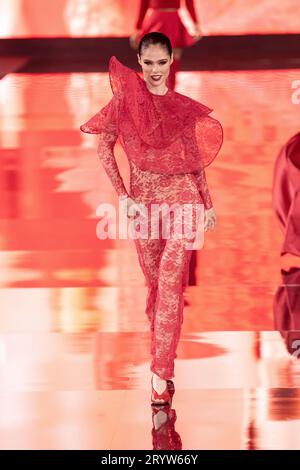 Coco Rocha walks the runway during the Jean-Paul Gaultier show as part ...