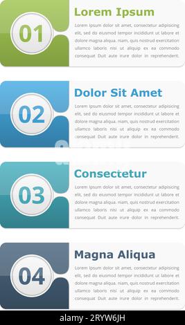 Infographic design elements with place for titles and numbers, vector ...