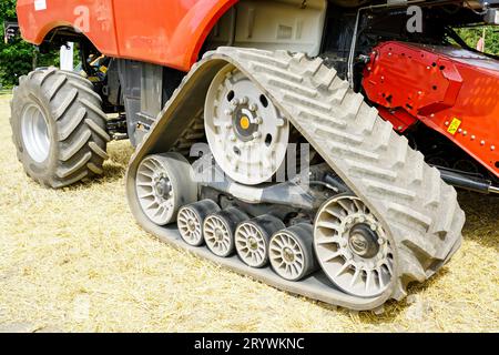 Triangle rubber crawler suspension of modern off road agricultural ...