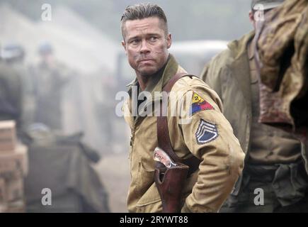 FURY 2014 Sony Pictures Releasing film with Brad Pitt Stock Photo - Alamy