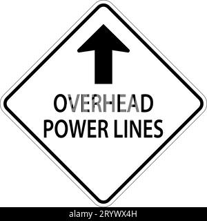 Overhead Power Lines Sign Stock Vector Image & Art - Alamy