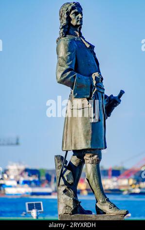 Pierre d'Iberville Statue in Cooper Riverside Park Mobile, Alabama ...