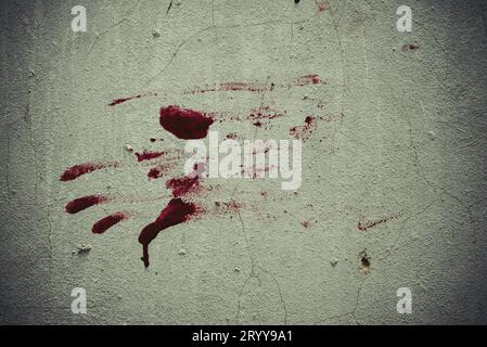 Halloween concept : Blood splatter on white background Stock Photo - Alamy