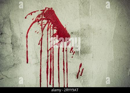 Halloween background with red blood splatter Stock Photo - Alamy