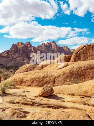 The rock massif in Namibia Stock Photo - Alamy