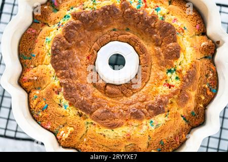 Funfettti Bundt Cake Stock Photo - Alamy