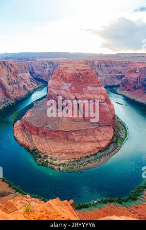 Horseshoe Band Canyon in Paje, Arizona. Adventure and tourism concept ...