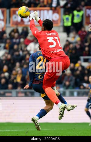 Zion Suzuki of Parma Calcio saves during the Serie A football match ...