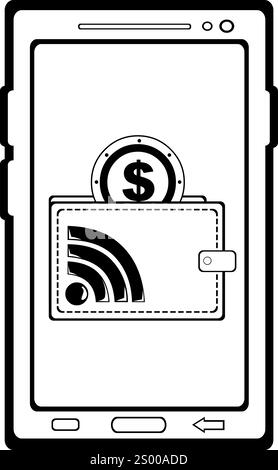 crypto digital device color icon vector illustration Stock Vector Image ...