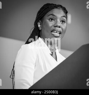 Conservative leader Kemi Badenoch speaking during the Alliance for ...