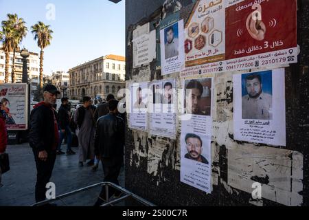 Portraits of missing ones, seen by ‘Marjeh’ square, in the center of ...