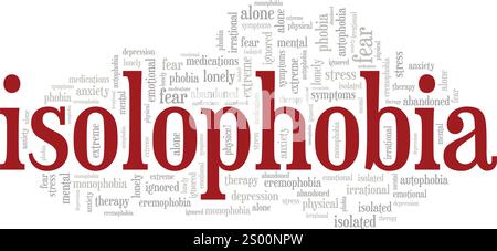 Isolophobia, Autophobia, Monophobia: Fear of Being Alone word cloud ...