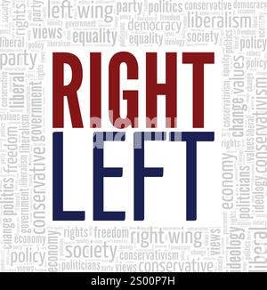 Left Wing word cloud conceptual design isolated on white background ...