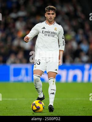 Raul Asencio during LaLiga EA SPORTS game between teams of Valencia CF and Real Madrid FC at ...