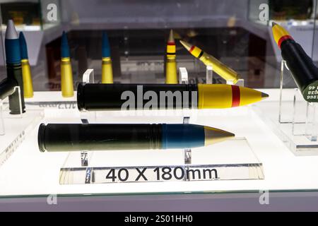 Cartridges and bullets of various calibers and sizes for pistols ...