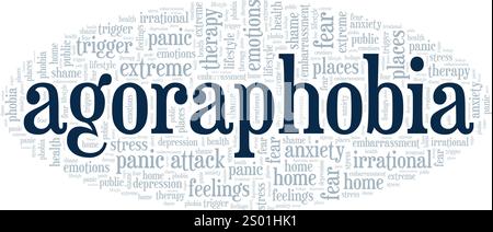 Agoraphobia: Fear of Going Outside word cloud conceptual design ...
