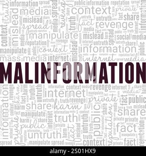 Disinformation word cloud conceptual design isolated on white ...