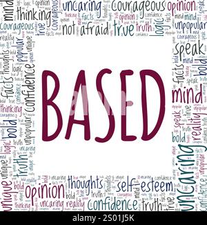 Based word cloud conceptual design isolated on white background Stock ...