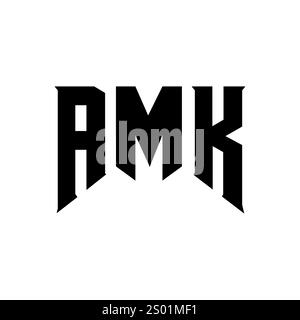 Minimal Business logo for Alphabet AMK - Initial Letter A, M and K ...