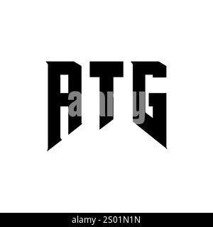 ATG letter logo design for technology company. ATG logo design black ...