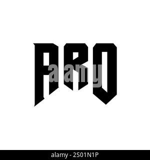 ARO letter logo design for technology company. ARO logo design black ...