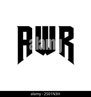 AWR letter logo design for technology company. AWR logo design black ...
