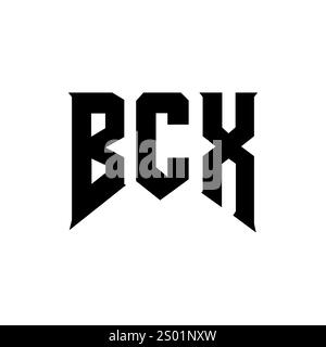 BCX letter logo design for technology company. BCX logo design black ...
