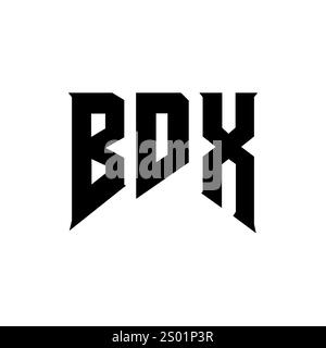 BDX letter logo design for technology company. BDX logo design black ...