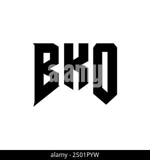 BKO letter logo design for technology company. BKO logo design black ...
